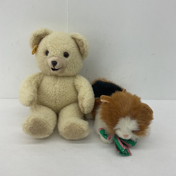 Russ | Toys | Vintage Russ Snuggle Bear Stuffed Animal Toy And Cat ...